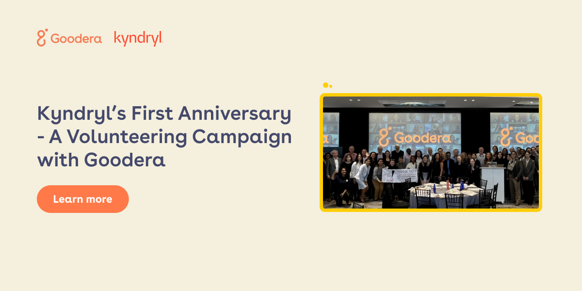 Kyndryl’s First Anniversary - A Volunteering Campaign with Goodera